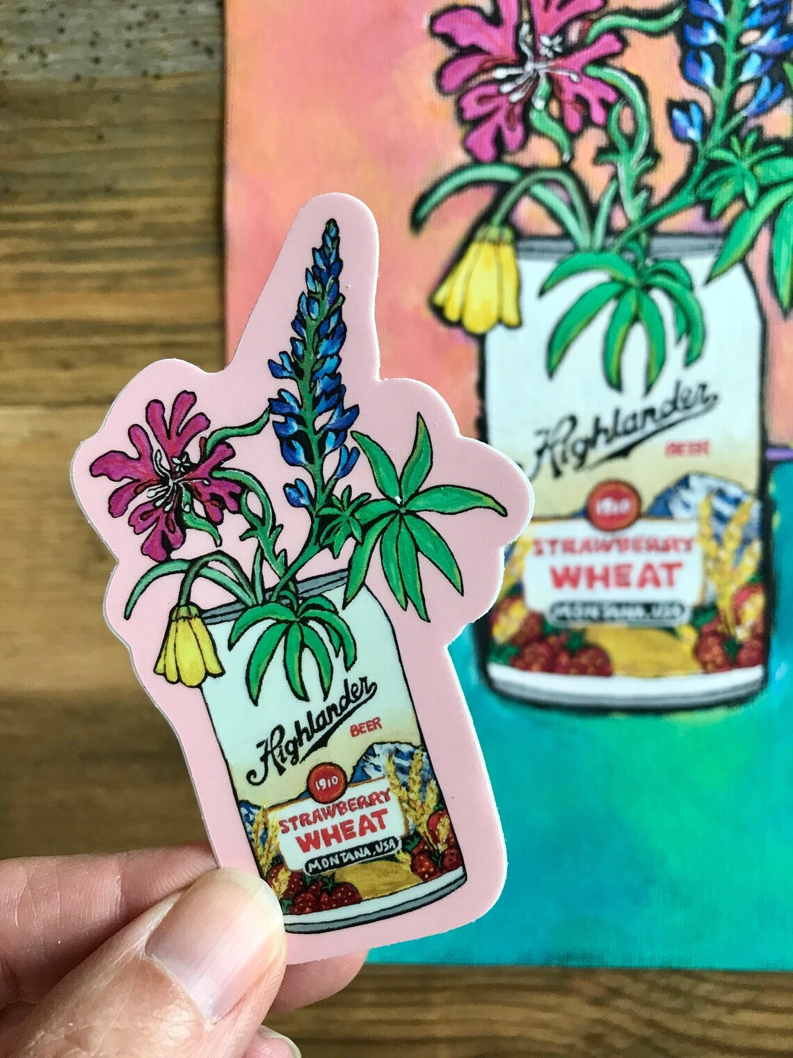 Beer Can Sticker Missoula Montana Beer Montana Brewery - Etsy