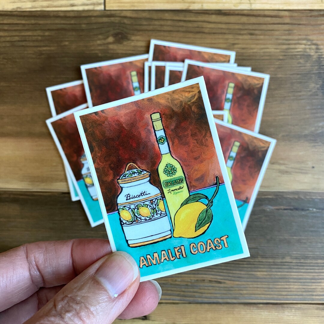 Amalfi Coast Sticker Limoncello Sticker Italian Food - Etsy