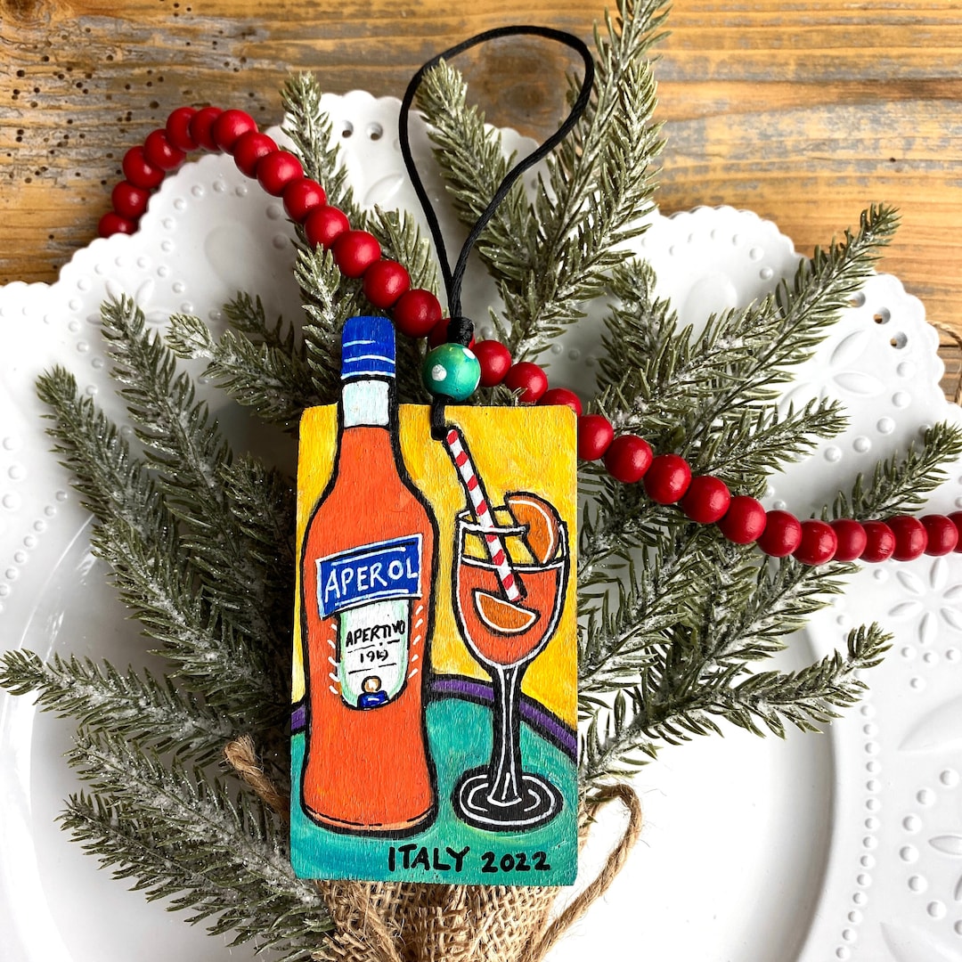 Aperol Spritz Ornament Italy Souvenir Personalized Italian - Etsy