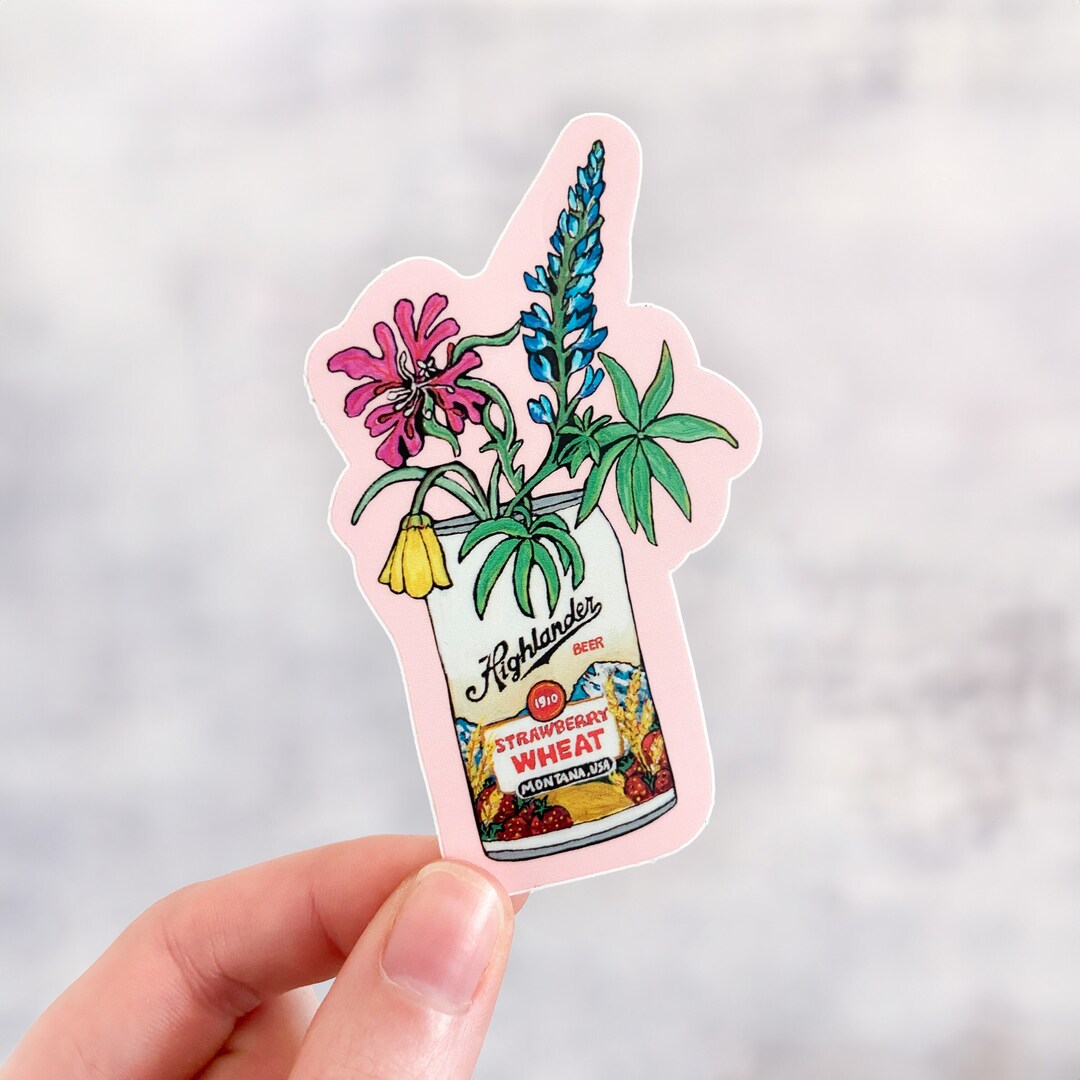 Beer Can Sticker, Missoula Montana Beer, Montana Stocking Stuffer ...