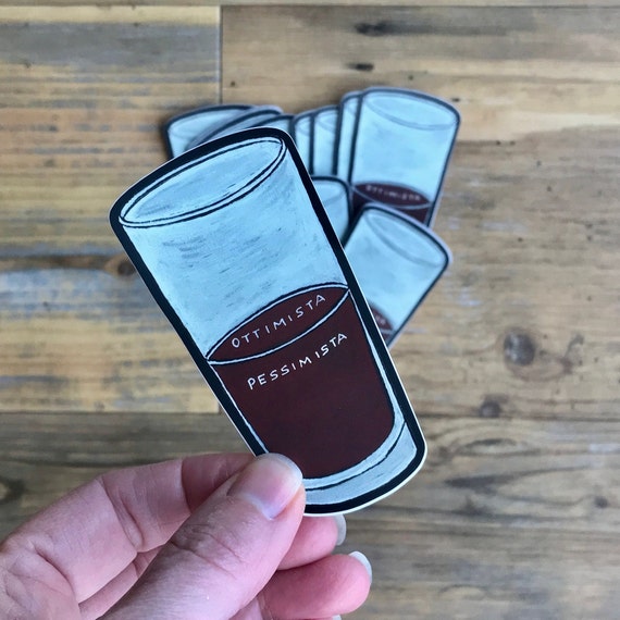 Italy Sticker Wine Sticker Italian Phrases Italy Lover | Etsy