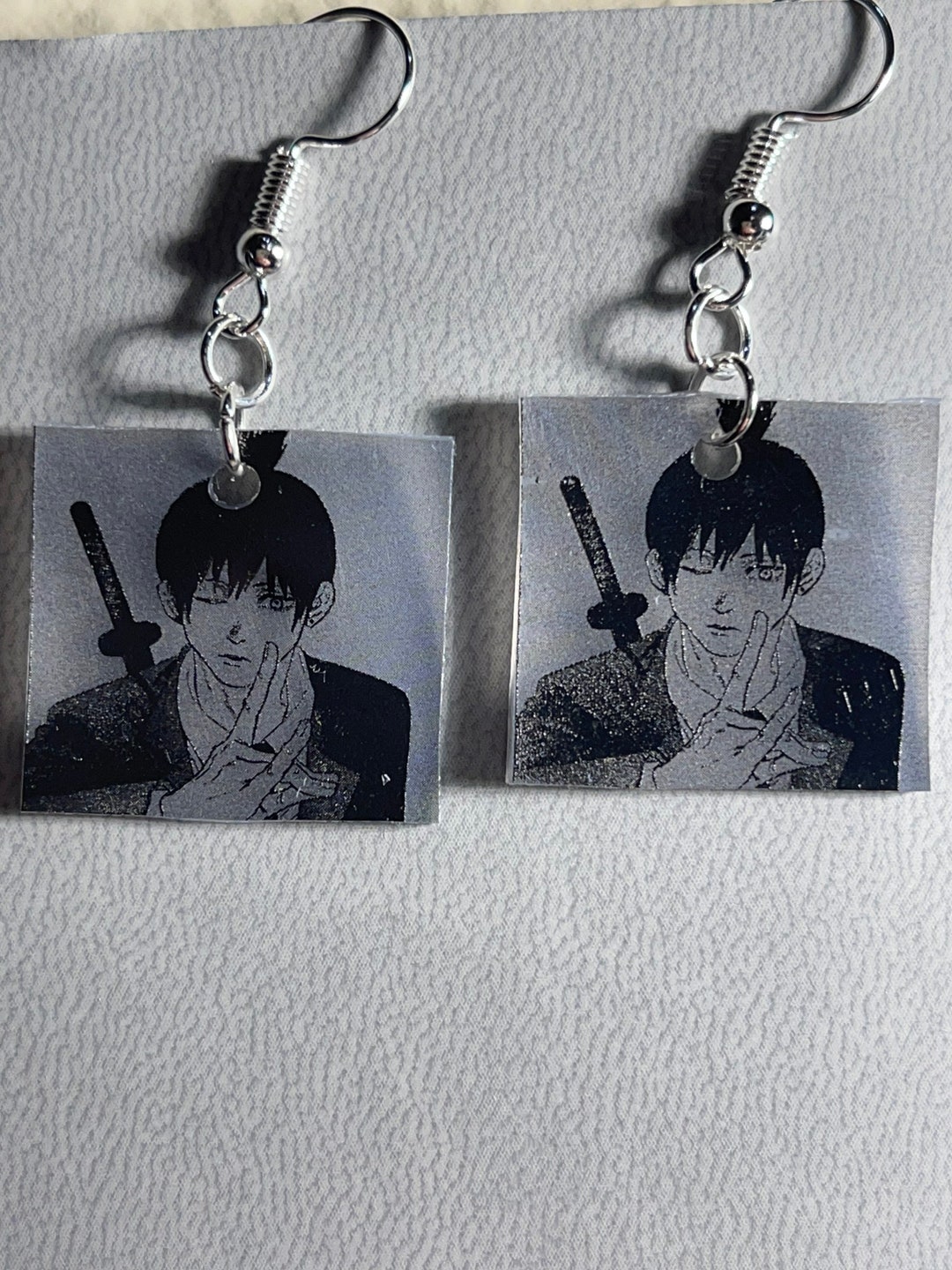 Chainsaw Earrings for Anime and Manga Lovers. Handmade Fashion Jewelry ...