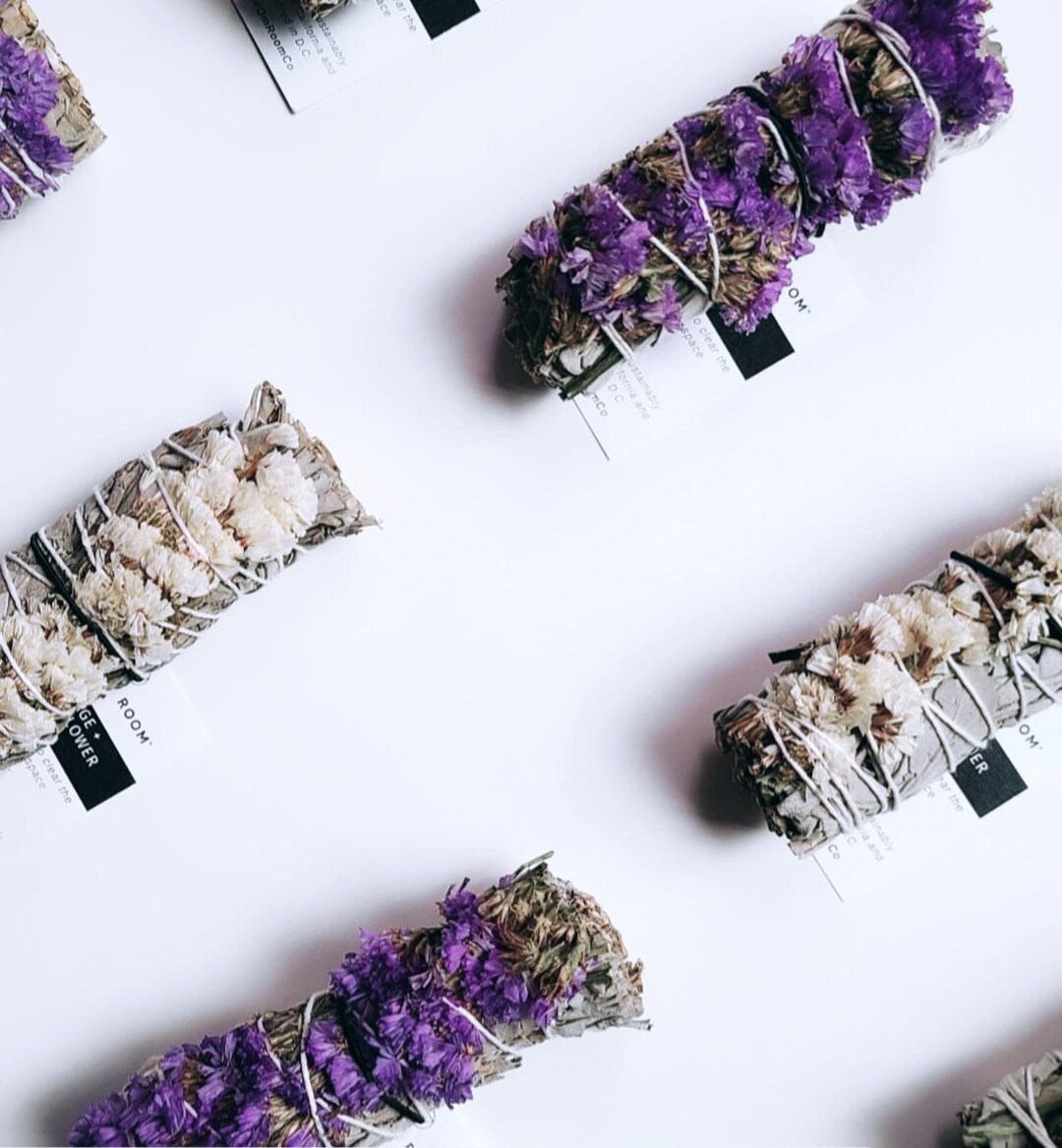 White Sage + Sacred Flower Bundle - Etsy