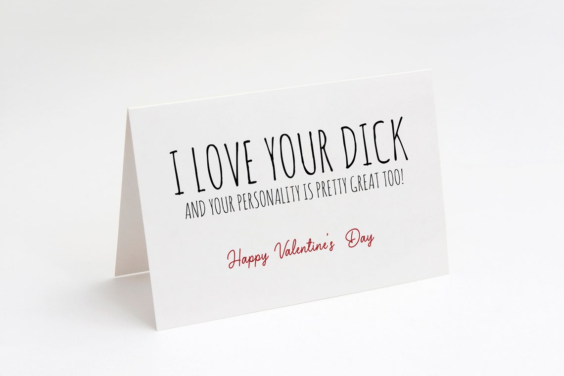I Love Your Dick Valentines Day Card For Him Funny Etsy