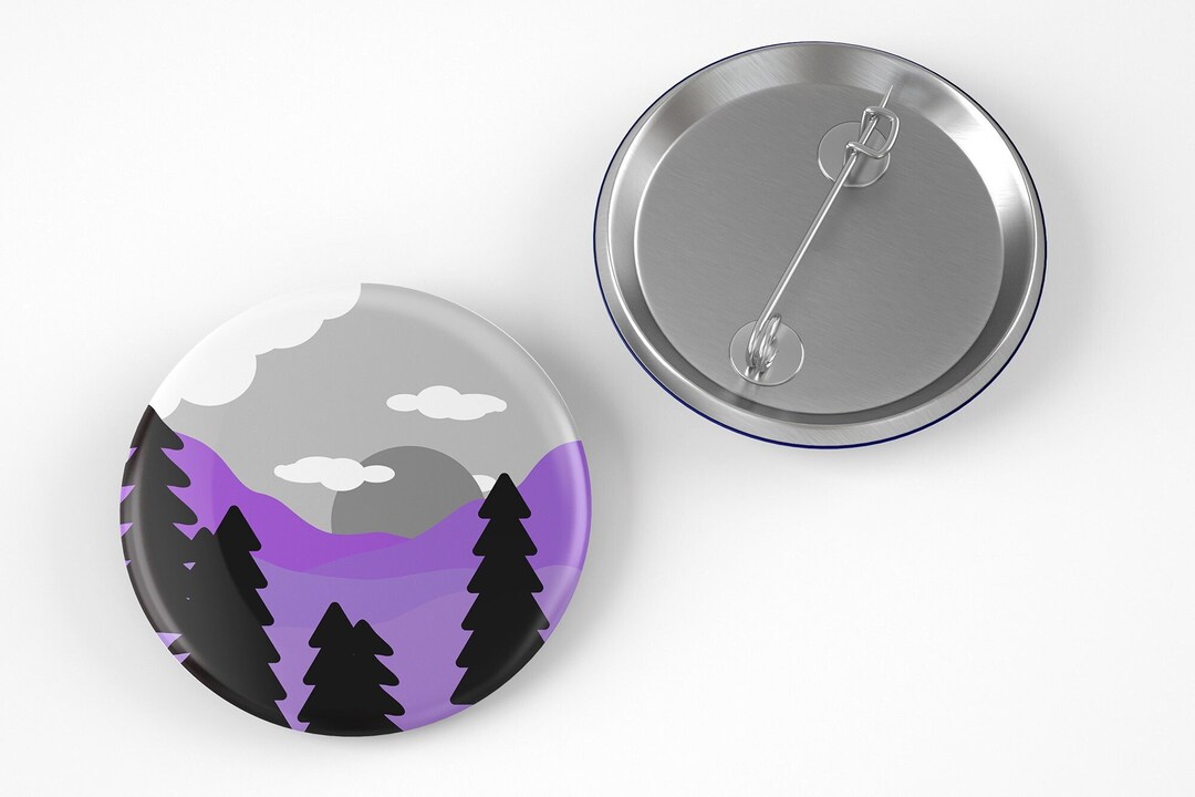 Asexual Pin Subtle Asexual Button Badge Asexual Pin Button Pride