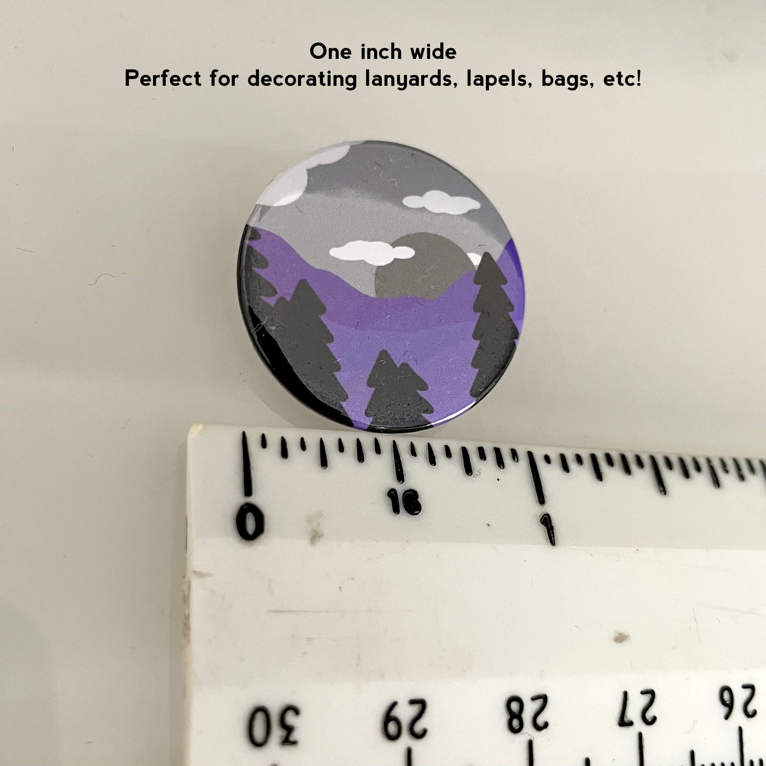 Non Binary Pin Subtle Nonbinary Button Badge Enby Pin - Etsy