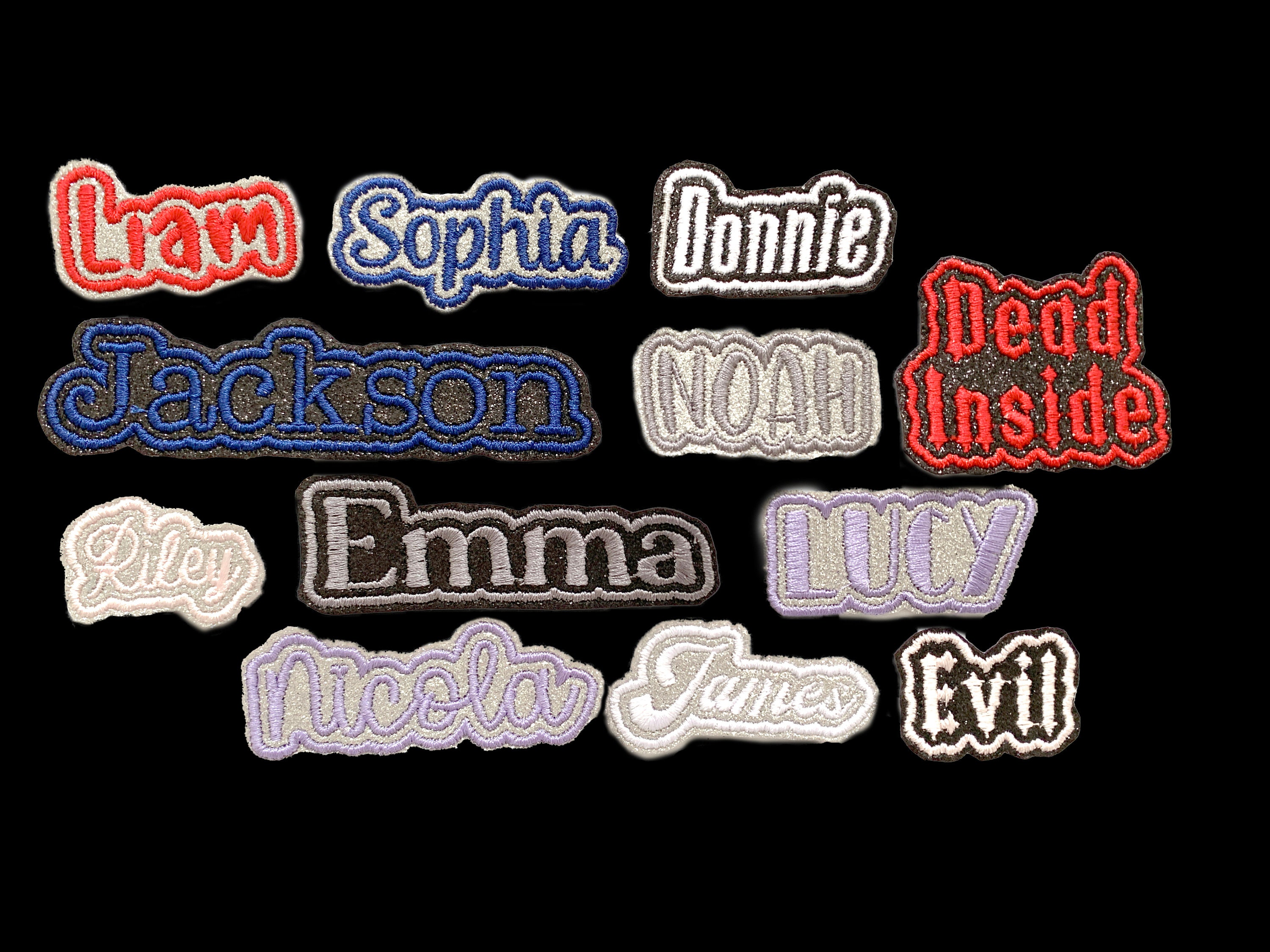 Personalised Embroidered Name Patch Badge Iron or Sew on - Etsy UK