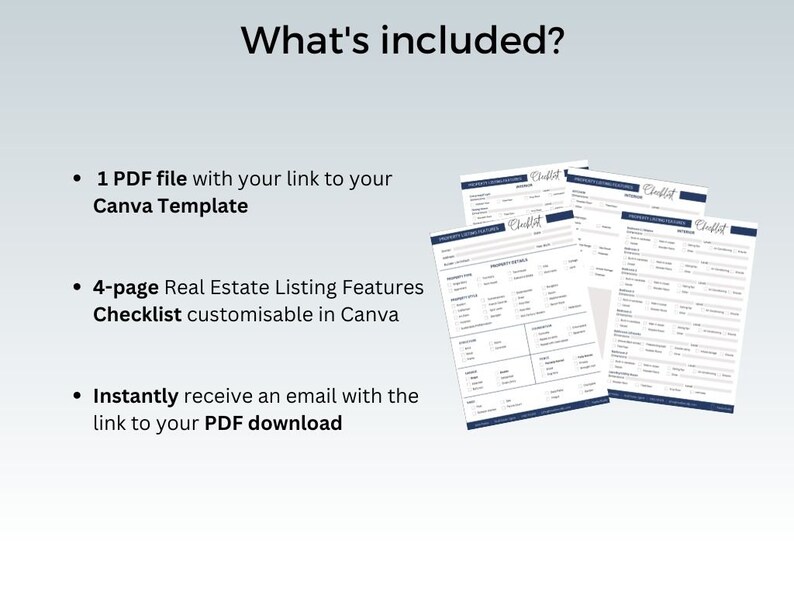 Real Estate Agent Home Features Checklist, Real Estate Walk Through ...