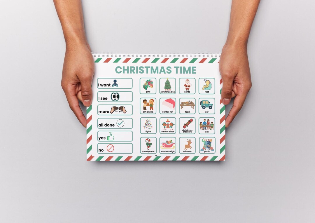 Christmas Communication Board – Visual AAC Support, Autism & Speech ...