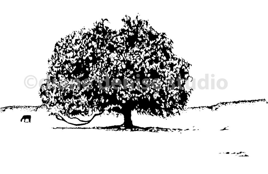 Oak Tree / Wall Art / Instant Download - Etsy