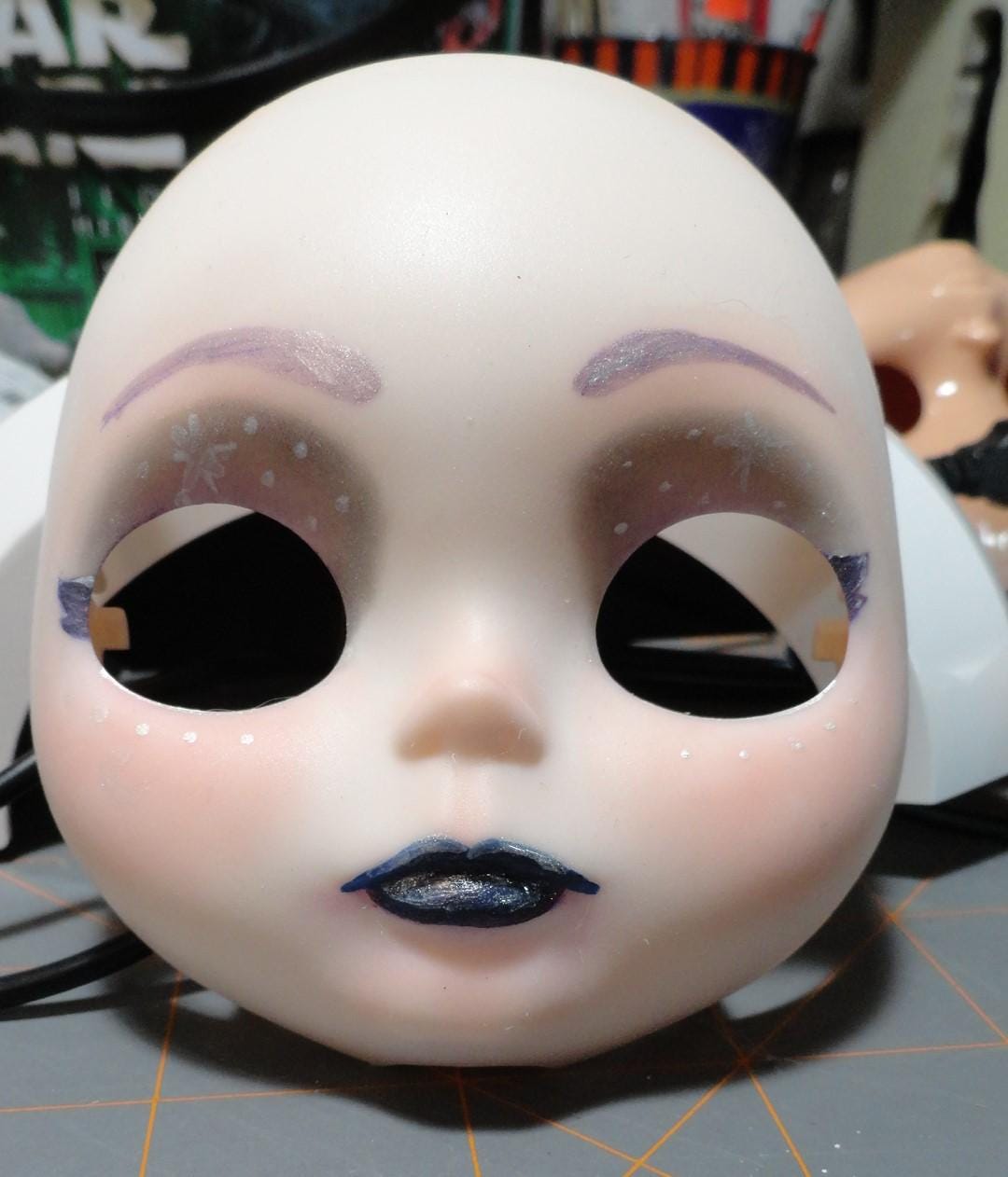 Soft Goth Custom Blythe Factory Face Plate - Etsy
