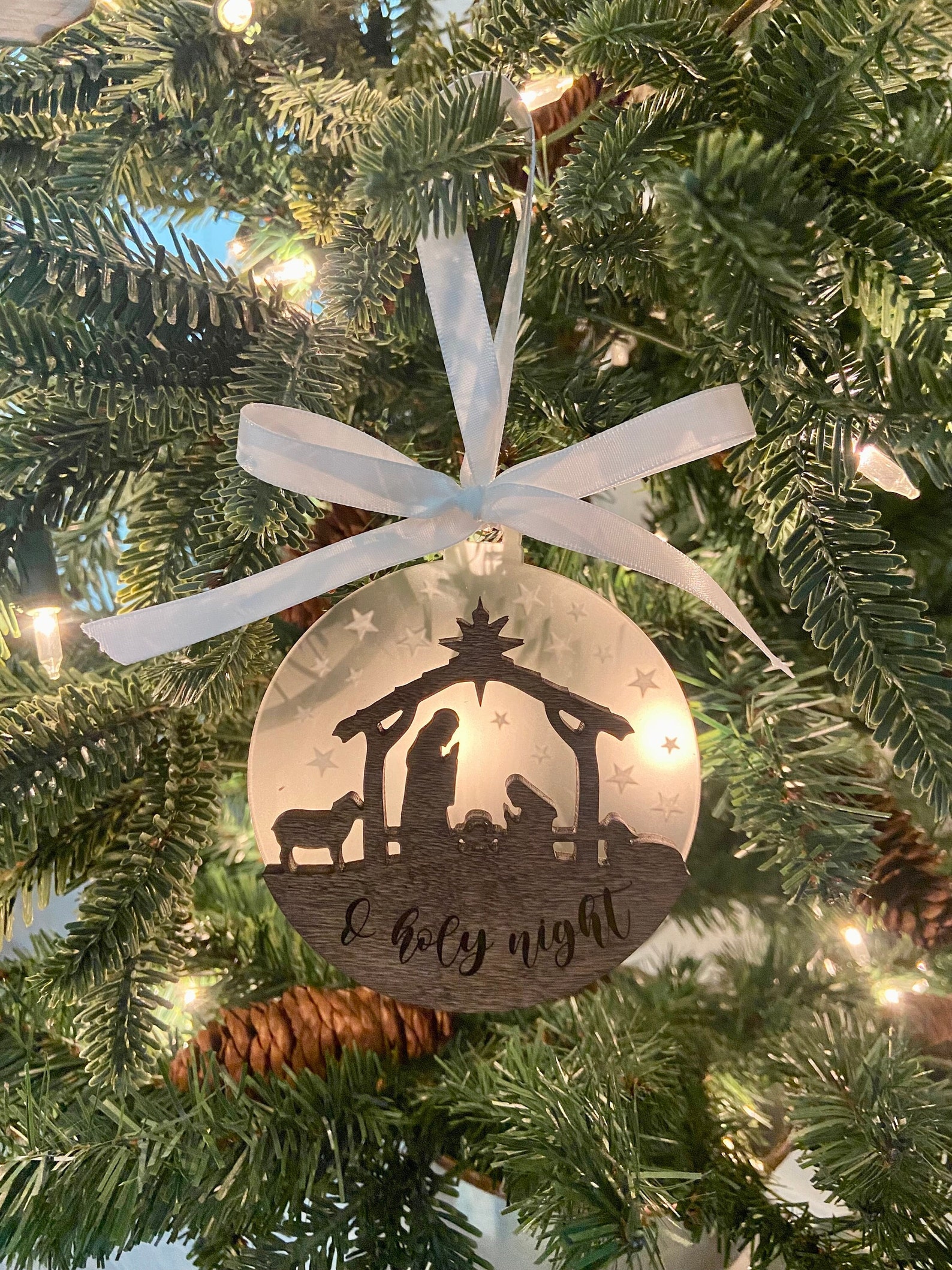 Christmas Ornament | Nativity | O Holy Night | Christmas Tree - Etsy
