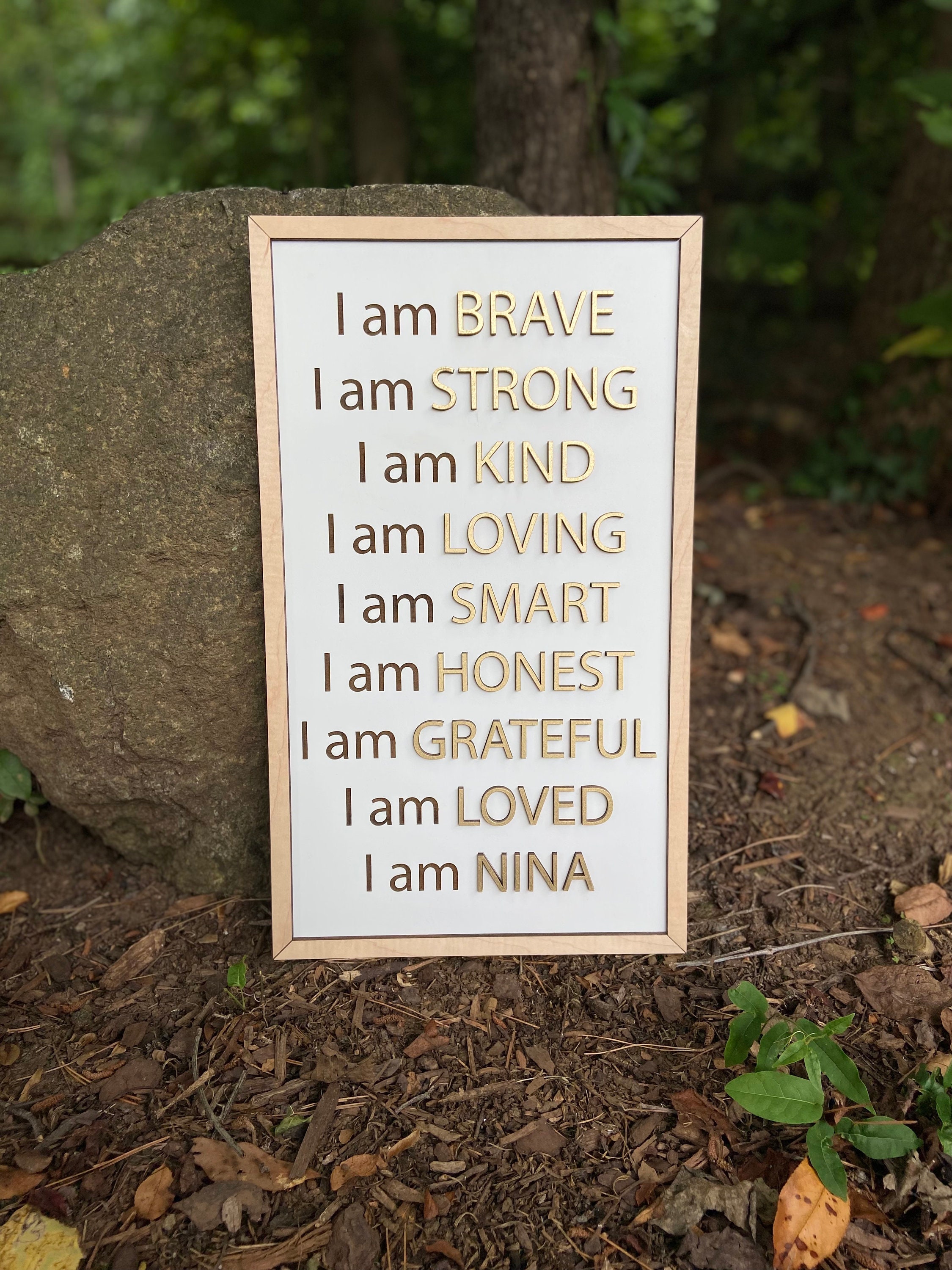 Affirmation Sign / Child Affirmations / Custom Affirmation | Etsy