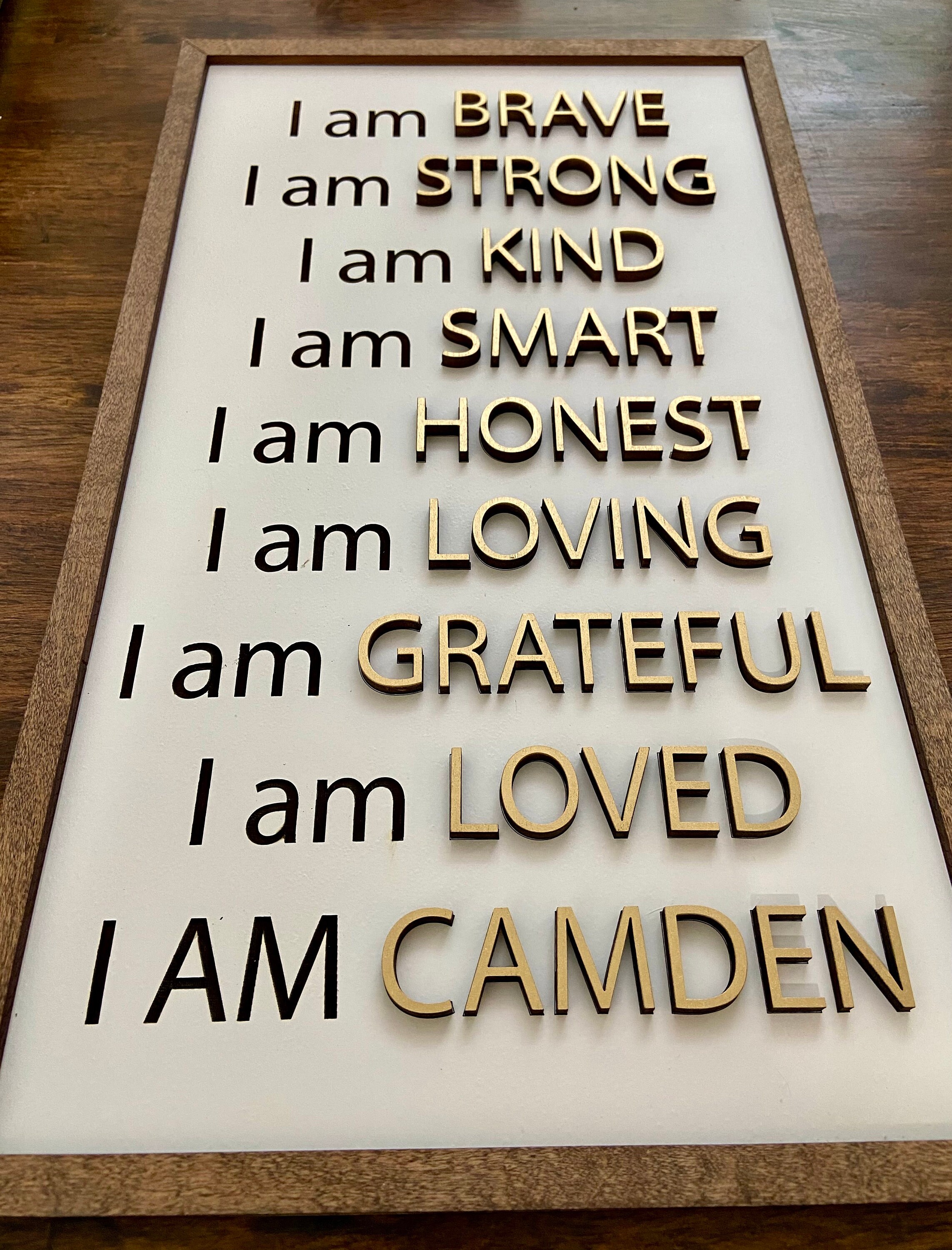 Affirmation Sign / Child Affirmations / Custom Affirmation | Etsy