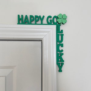 St. Patricks Day Door Corner / Holiday Decor / Spring / March / Clover ...