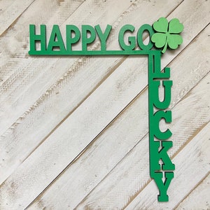 St. Patricks Day Door Corner / Holiday Decor / Spring / March / Clover ...