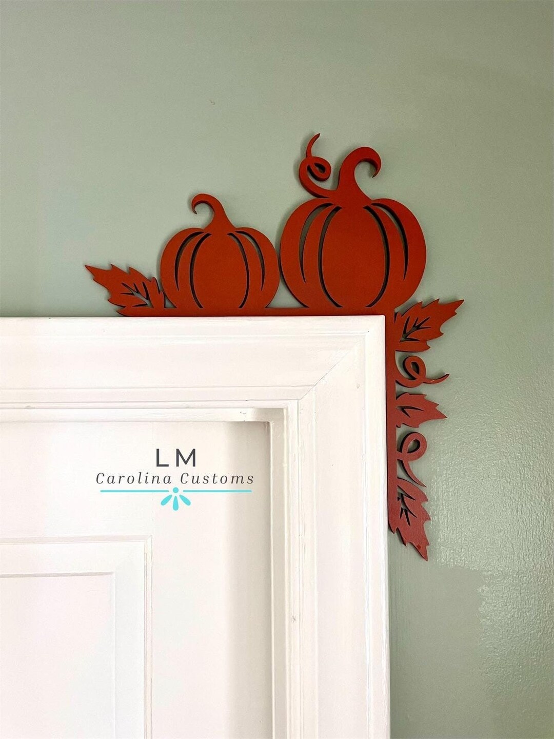 Fall Pumpkin Door Corner Decor: Wooden Thanksgiving Home Accent - Etsy