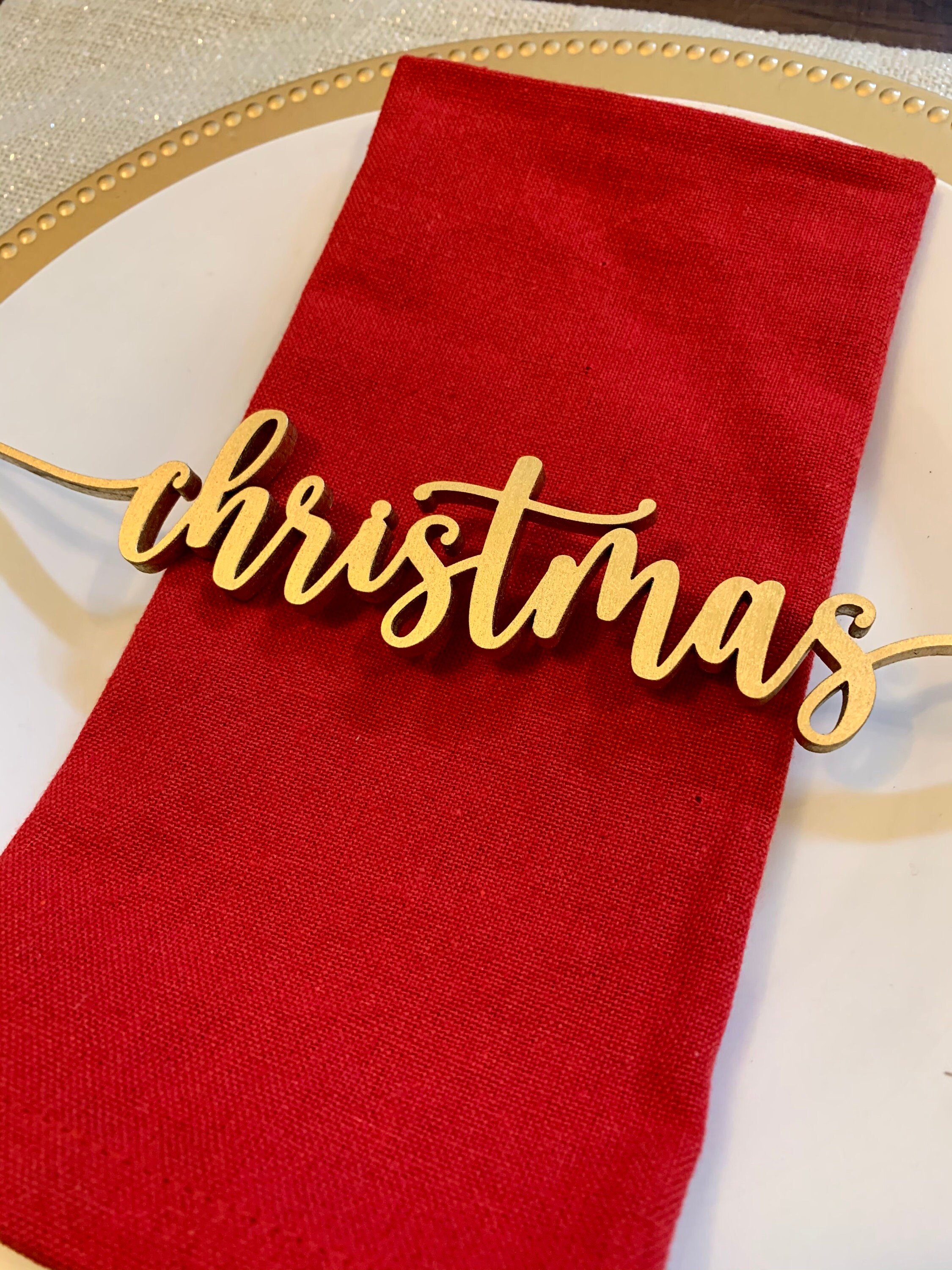 Place Cards/plate Toppers/ Holiday Place Cards/ Christmas - Etsy