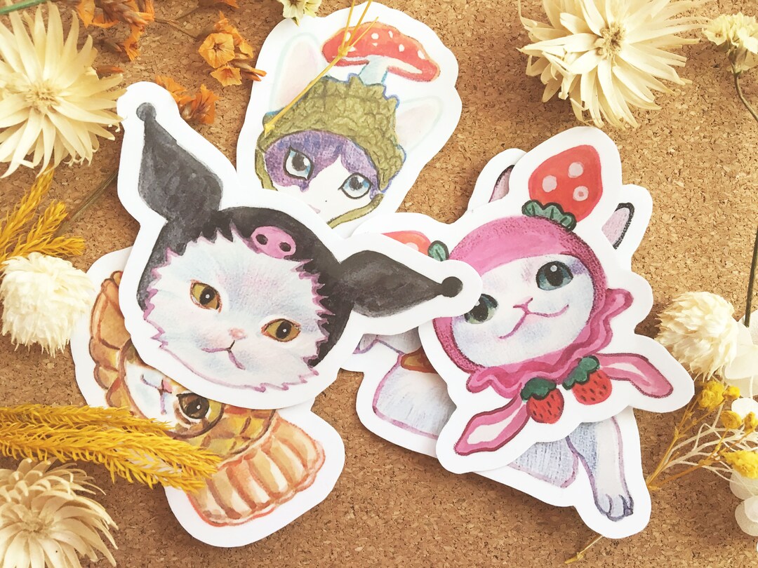 Cat Head Meme Stickers Pack/meme Art/laptop Sticker/book Decor/funny ...