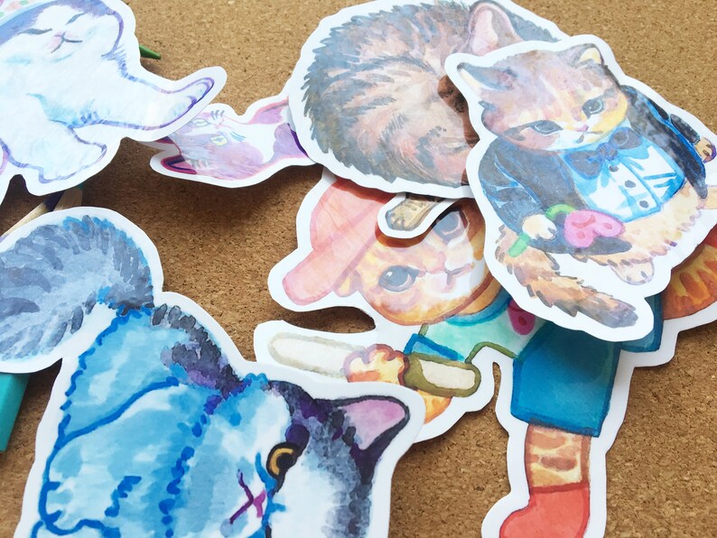 Cat Meme Stickers Pack/laptop Sticker/ | Etsy