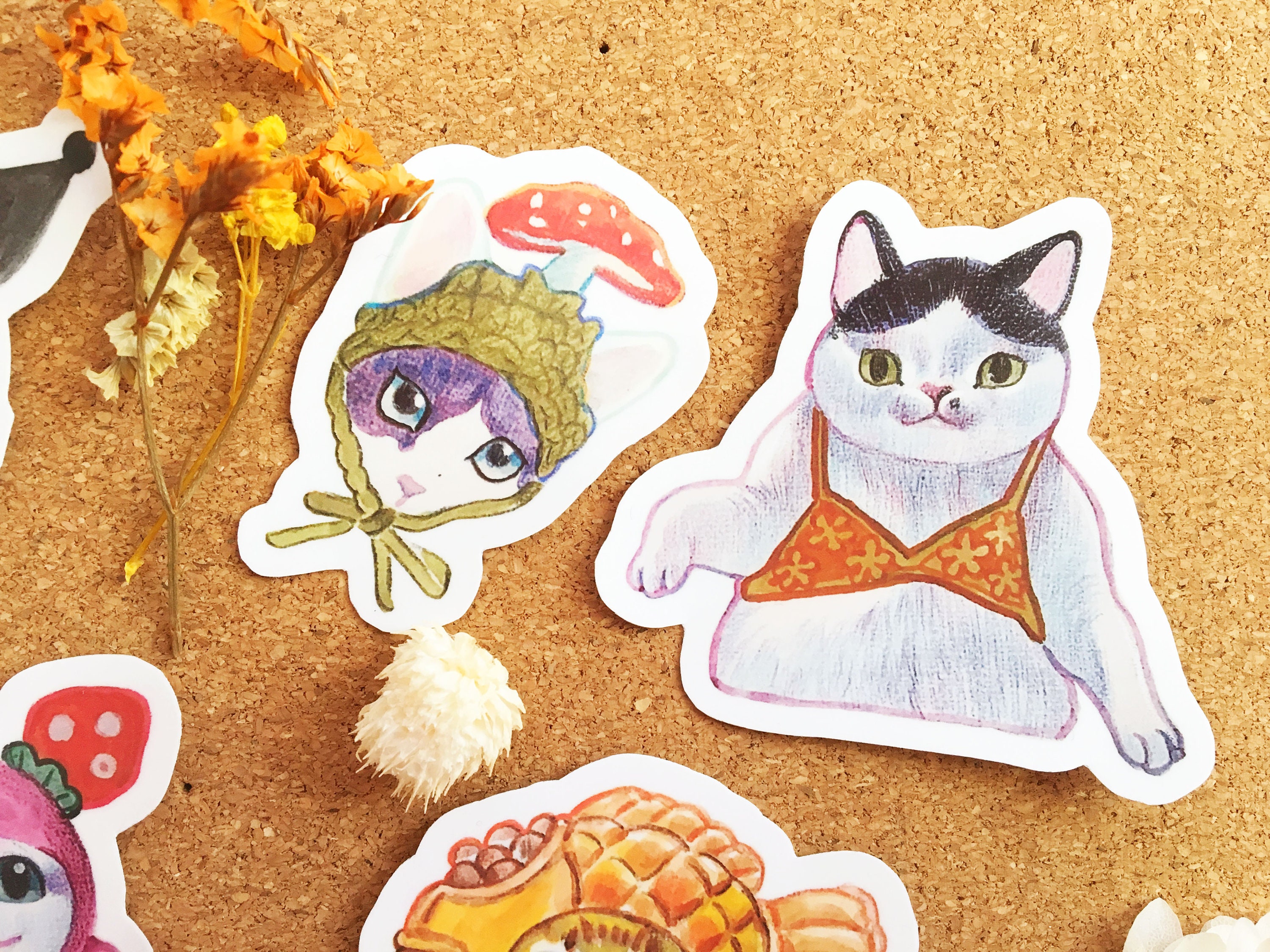 Cat head meme stickers pack/meme art/laptop sticker/book | Etsy