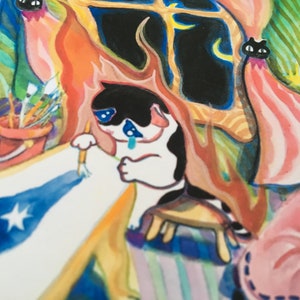 Meep is Drawing Art Print - Etsy