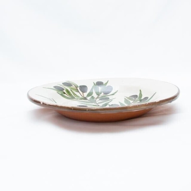 Vgt Terracotta Wall Hanging Pottery Plate Made in Greece Olive Branch ...
