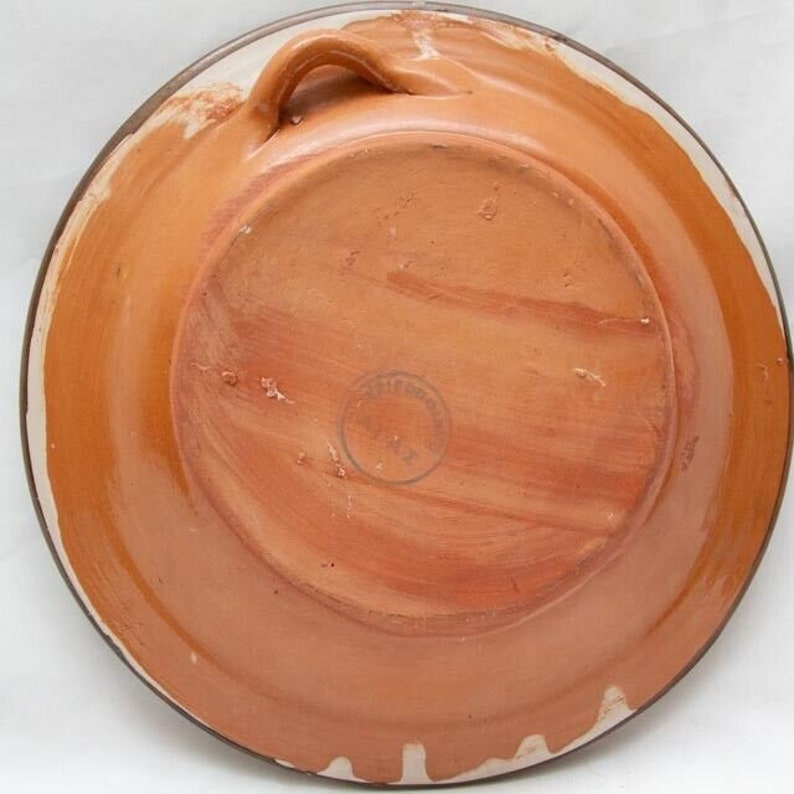 Vgt Terracotta Wall Hanging Pottery Plate Made in Greece Olive Branch ...