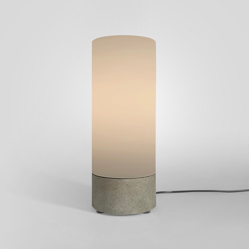 Concrete Lamp - Etsy