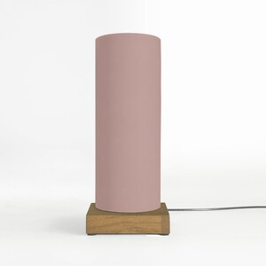 Dusty Rose Minimal Tall Lamp - Etsy