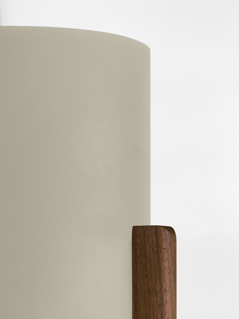 Grey Translucent Mid-century Inspired Tall Lamp - Etsy