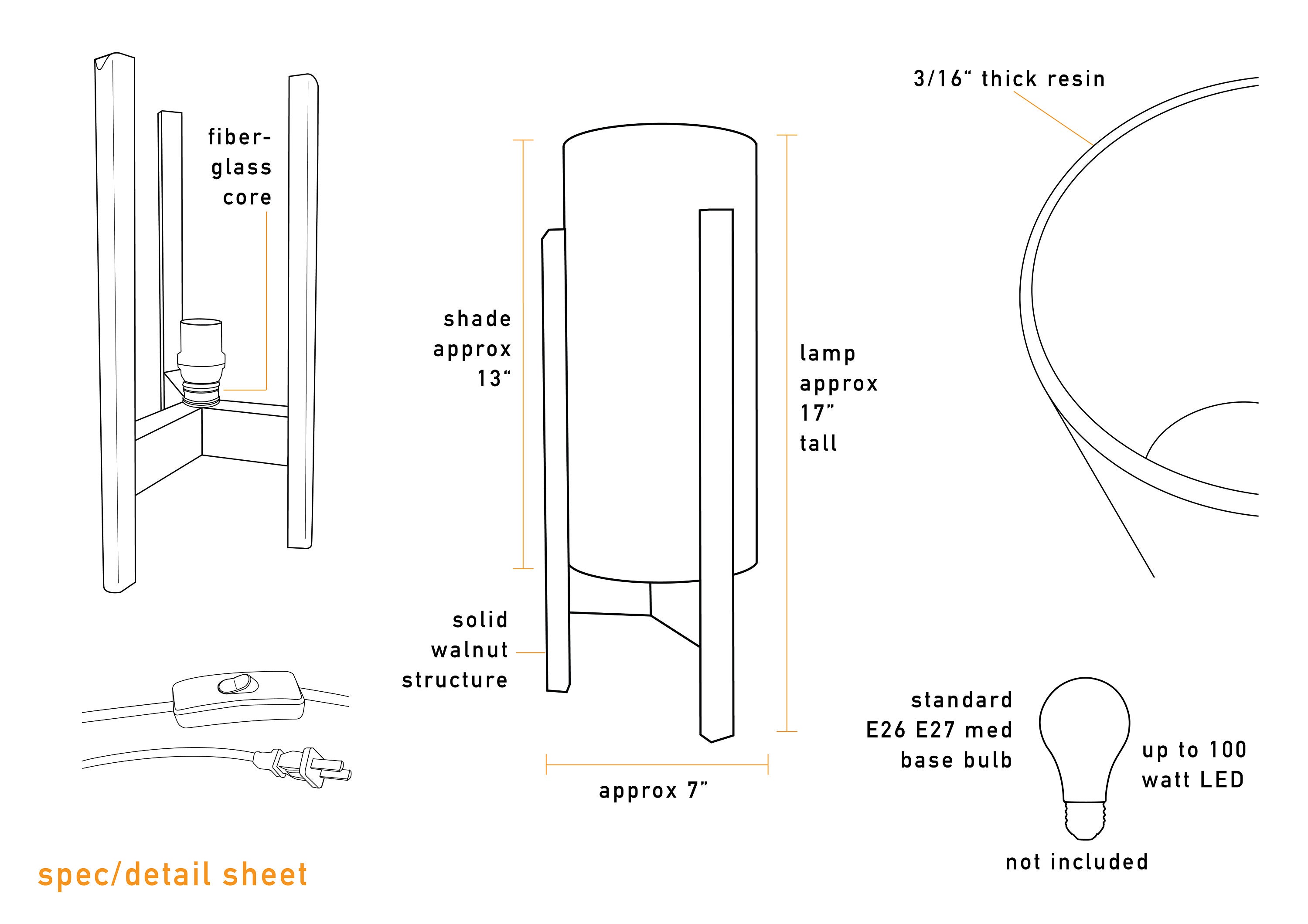 Pink Mid-century Inspired Translucent Table Lamp - Etsy