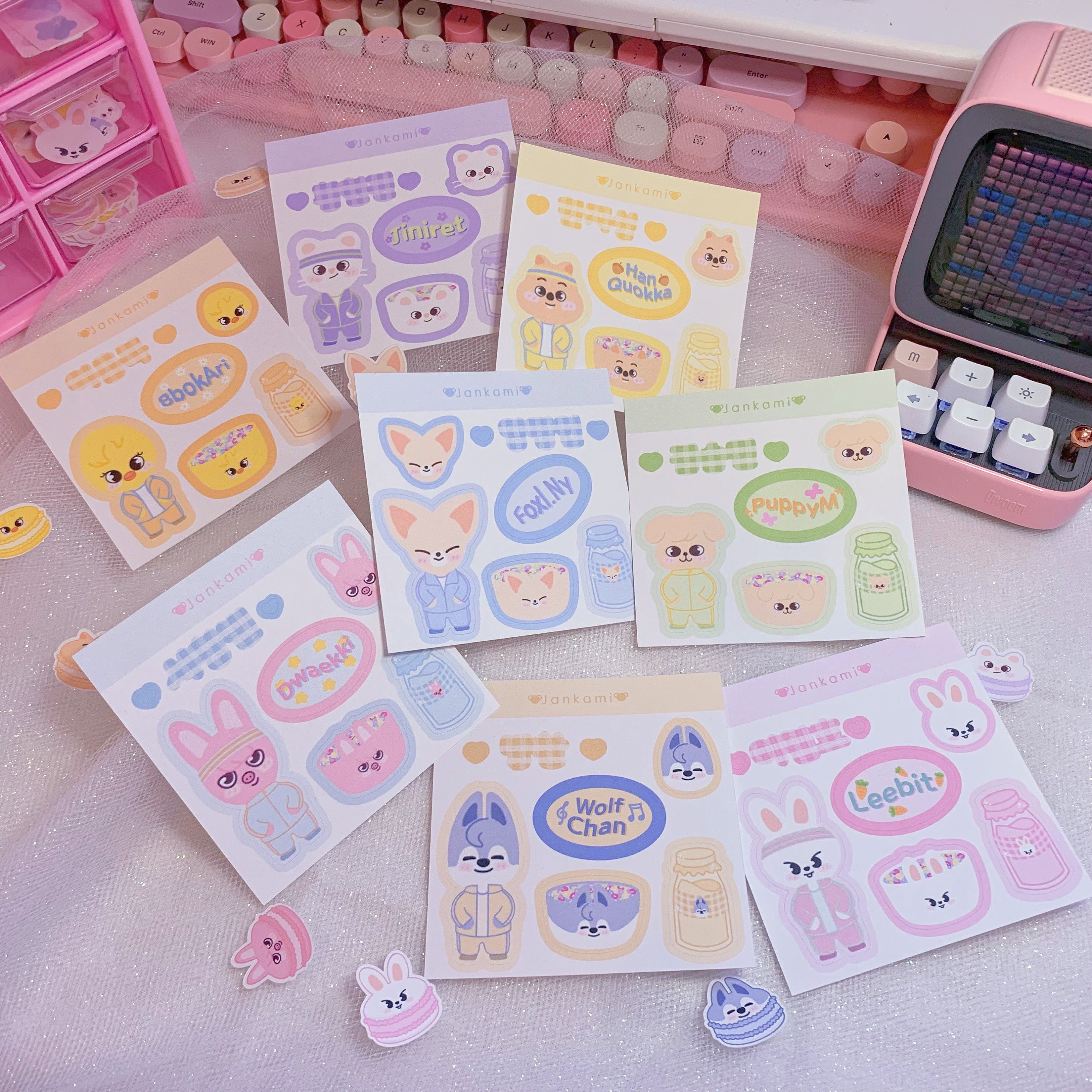 SKZOO Sticker Sheets k-pop Stickers Stray Kids Stickers - Etsy