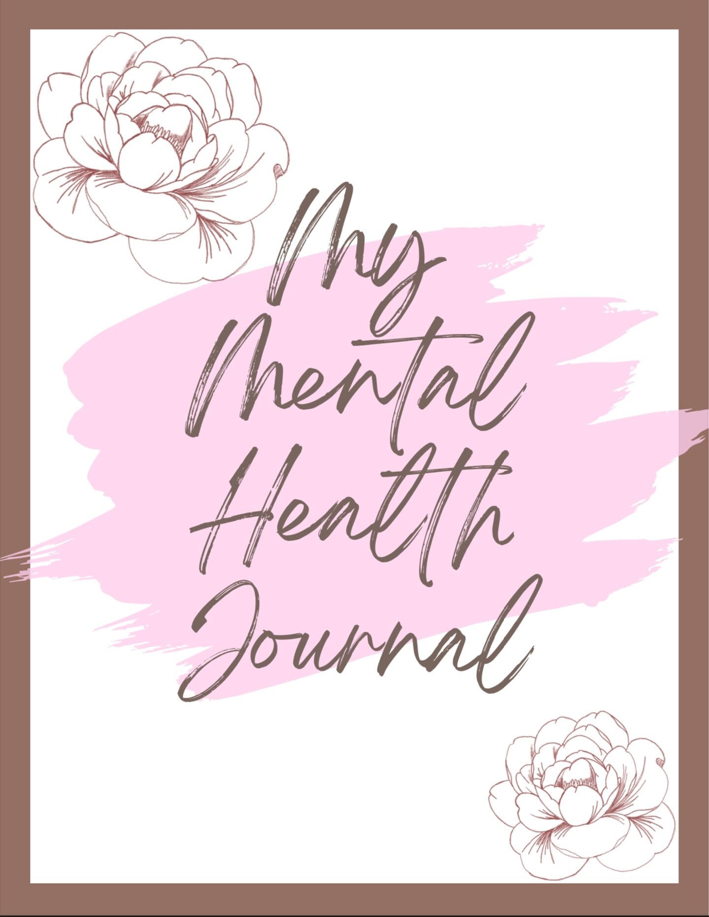 Mental Health Journal, Mental Health Workbook, Self Care Journal, Diary ...