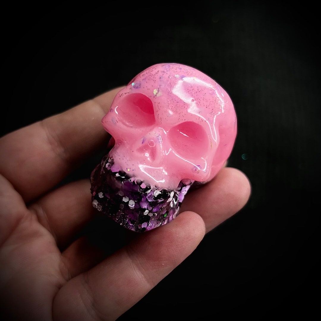 Kawaii Two Tone Skull - Etsy