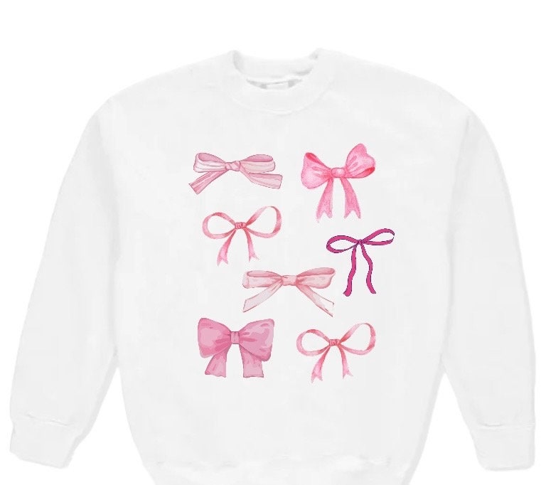 Preppy Bows, Coquette, Pink PNG - Etsy