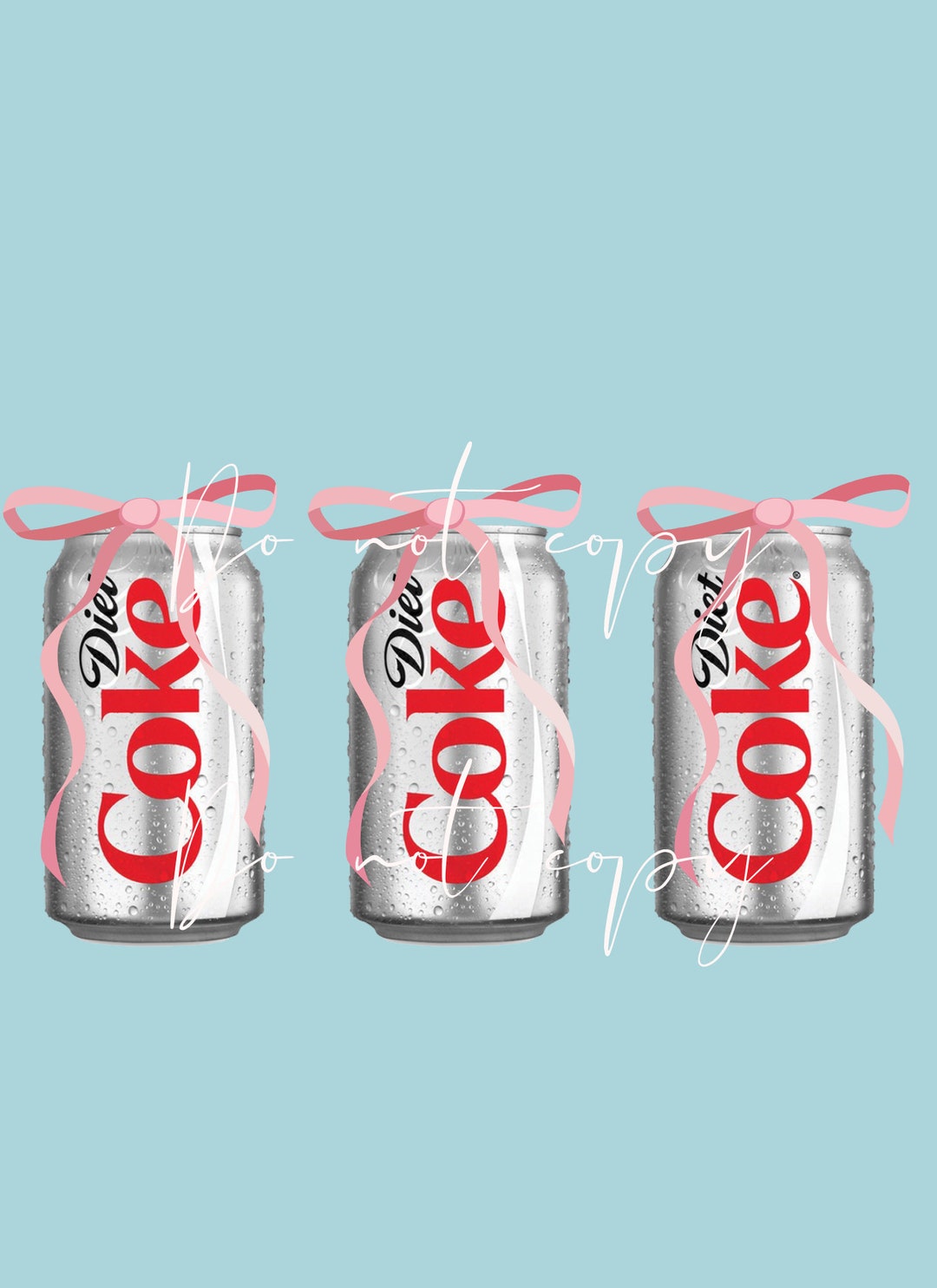 Coquette Bows Diet Cola, Preppy PNG - Etsy