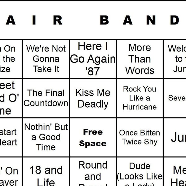 Cardtunz 2000s Hits Music Bingo 100 Cards PRINTED AND LAMINATED Spotify ...