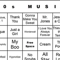 Cardtunz 2000s Hits Music Bingo 100 Cards PRINTED AND LAMINATED Spotify ...