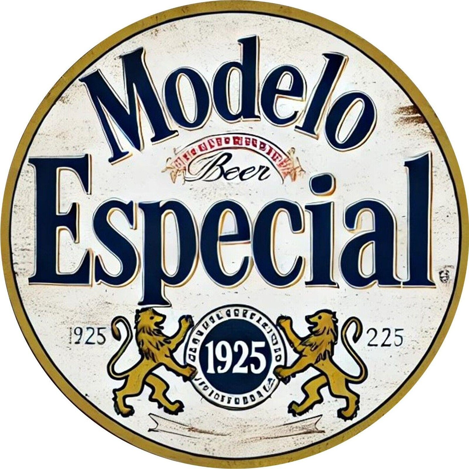 Modelo Beer Sign Aluminum Round Weatherproof Sign Funny - Etsy