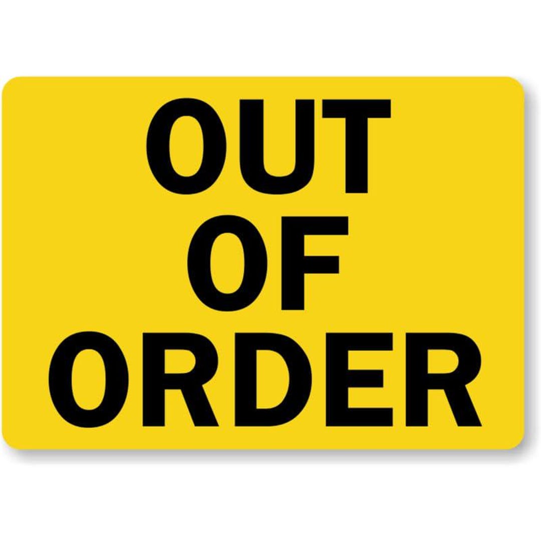 Out of Order Machine Service Aluminum Weatherproof Sign C01059 - Etsy
