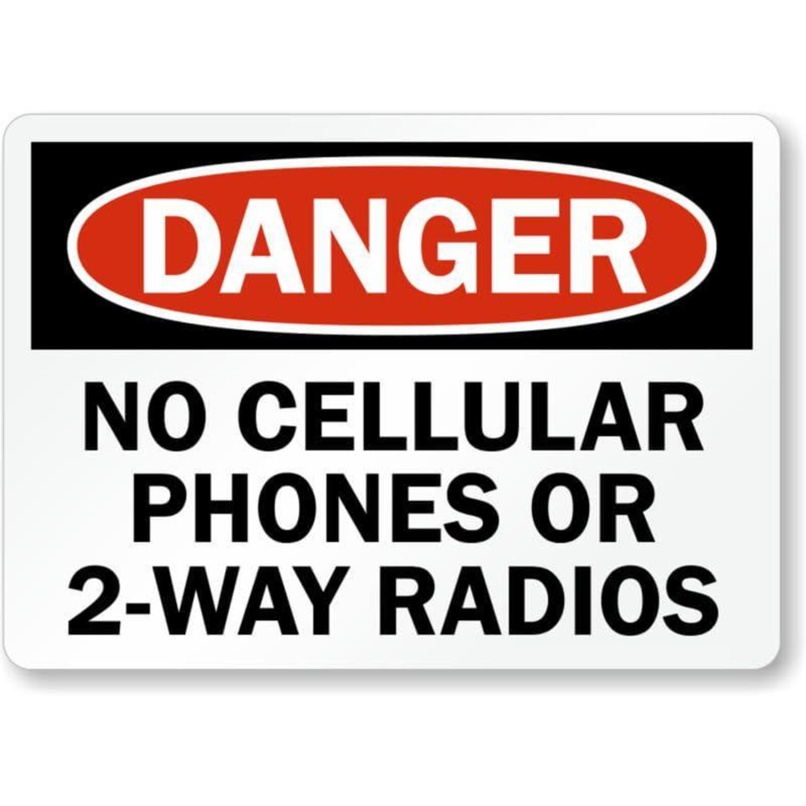 Safety Warning Sign: No Cellular Phones - Weatherproof Aluminum - Etsy