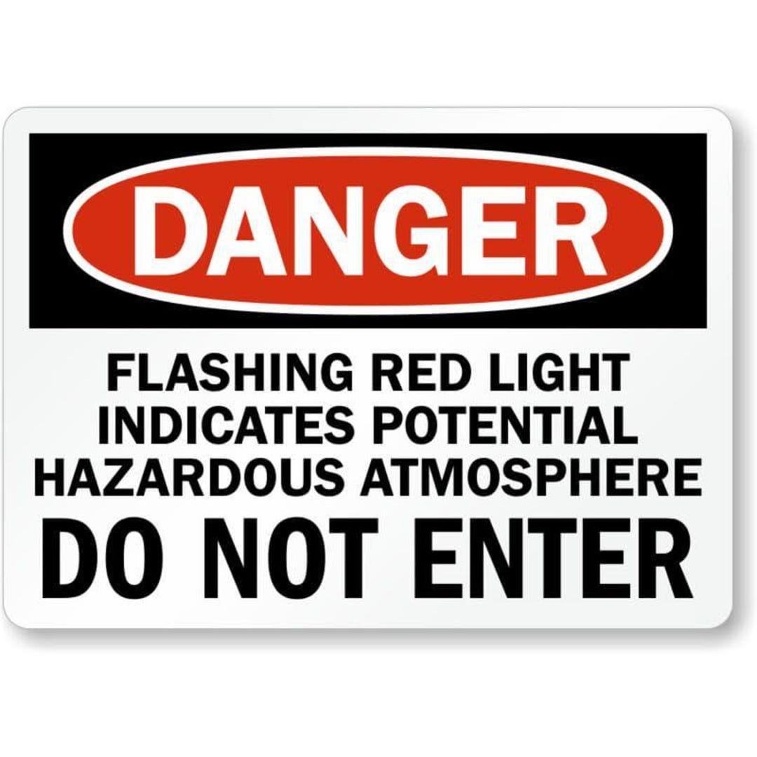 Hazard Warning Sign: Weatherproof Aluminum - Fade Resistant Print - Etsy