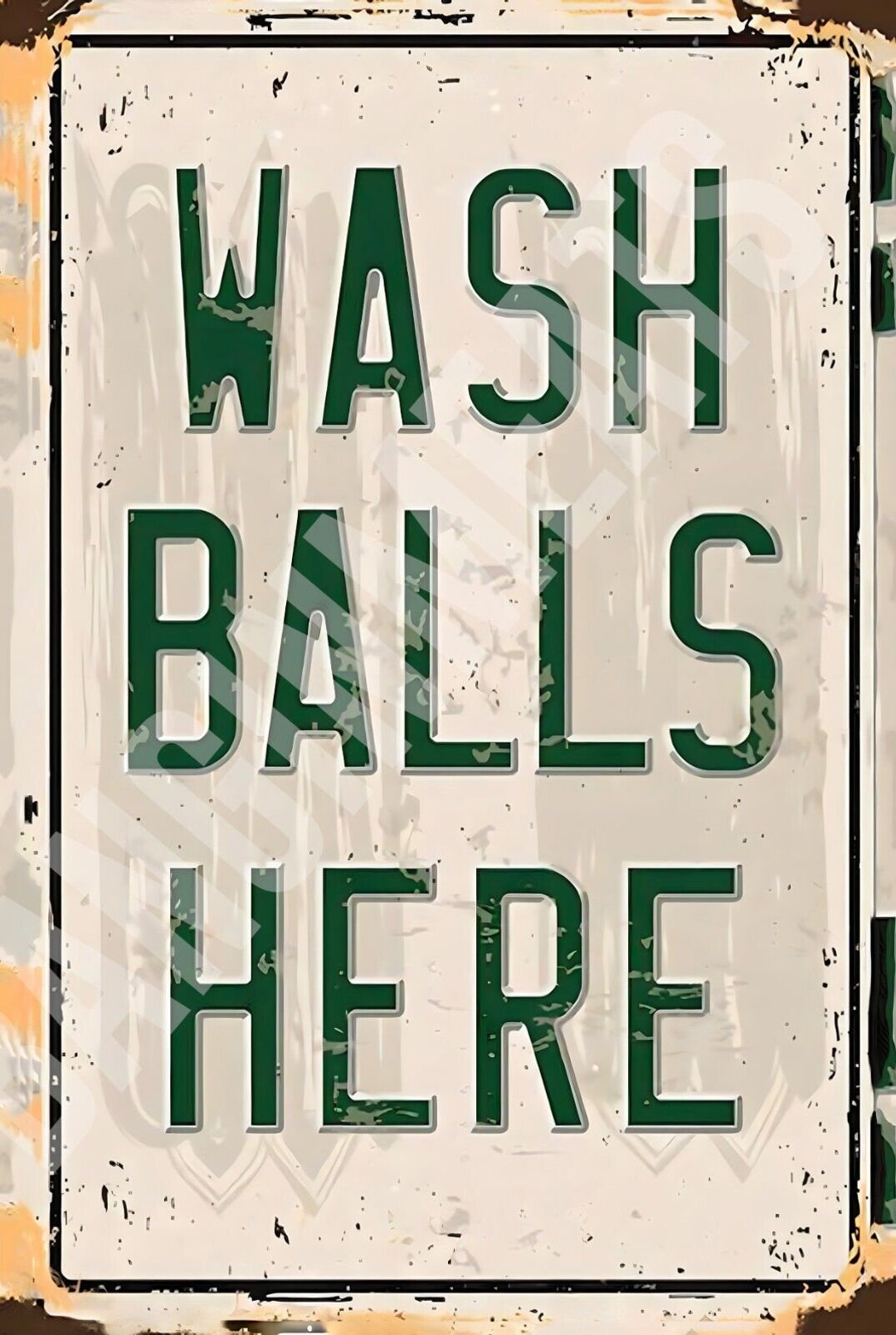 Wash Balls Here Funny Sign 8" X 12" Aluminum Metal Sign - Etsy