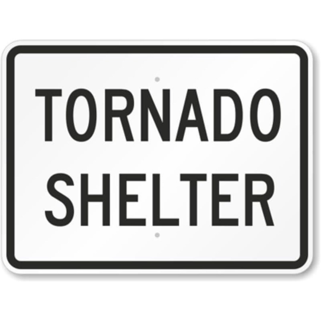 Tornado Shelter Aluminum Weatherproof Sign C02119 - Etsy