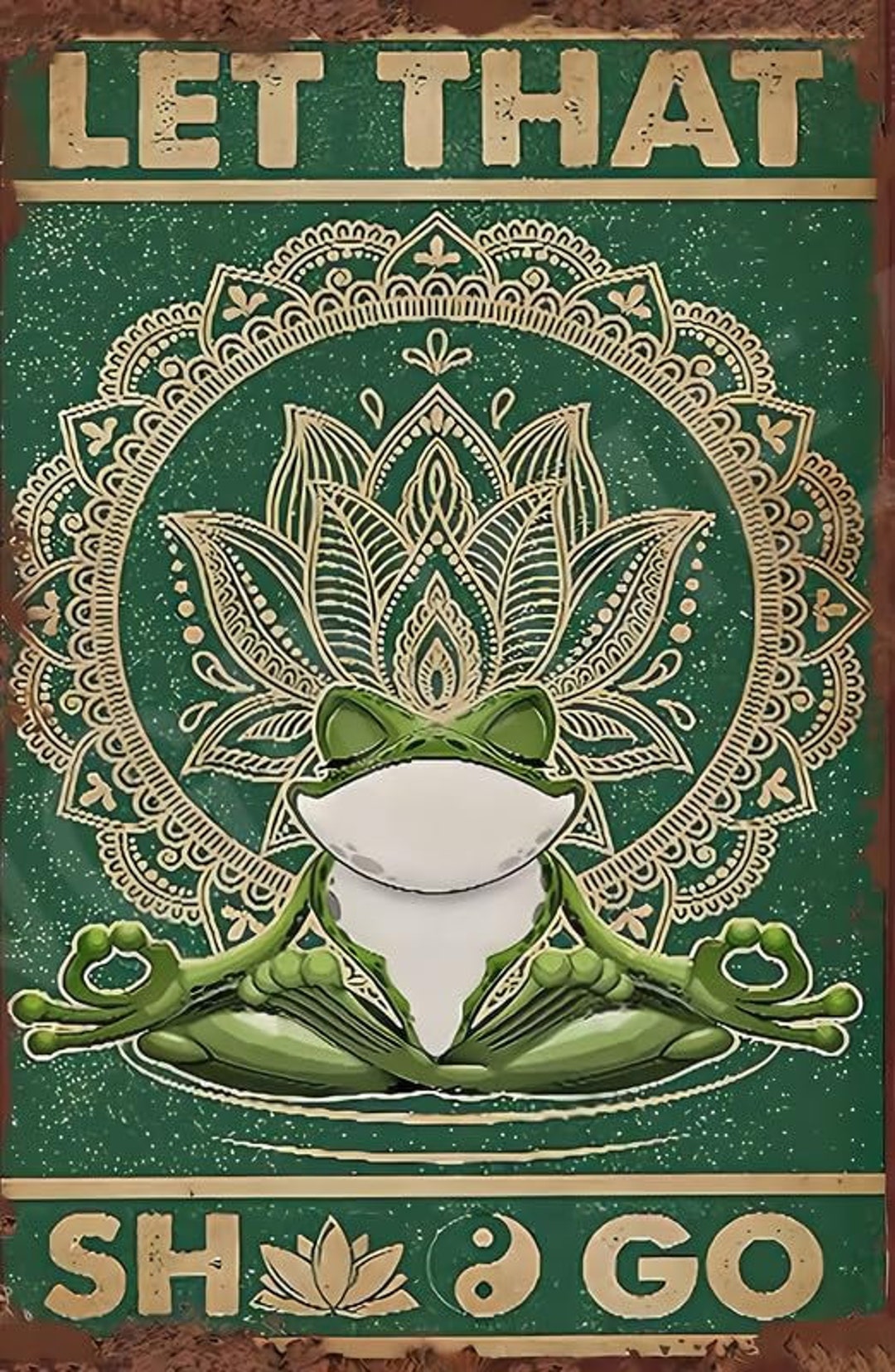 Let That Shit Go Funny Sign Weatherproof Aluminum 8" X 12" - Etsy