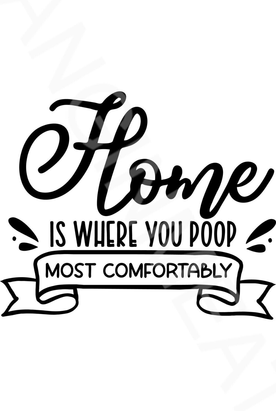 Home is Where You Poop Funny Bathroom Sign 8" X 12" Aluminum Metal Sign ...