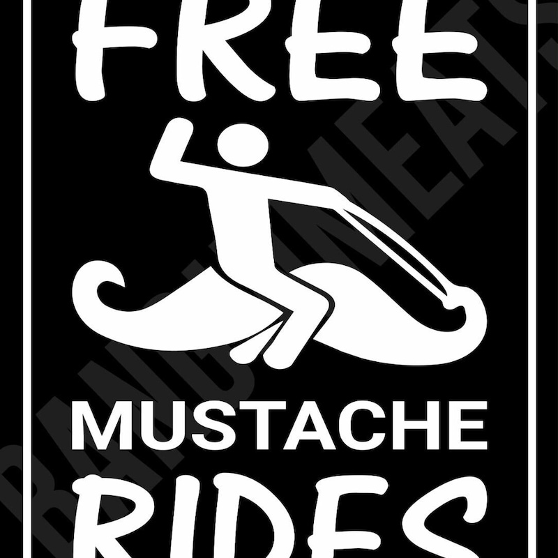 Mustache Sign - Etsy
