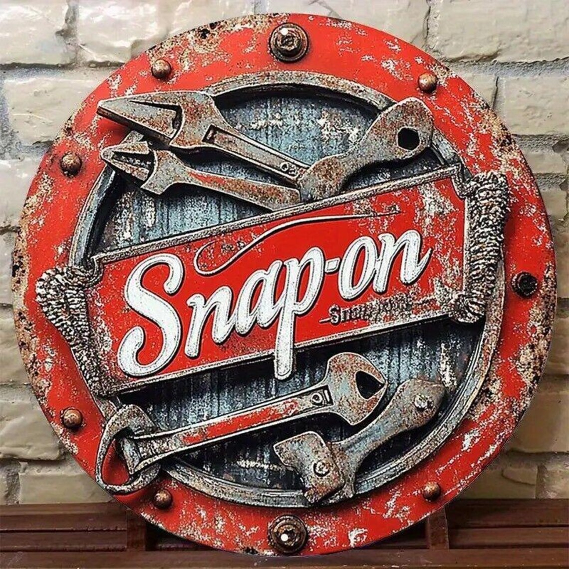 Snap on Tools Aluminum Round Weatherproof Sign Funny - Etsy