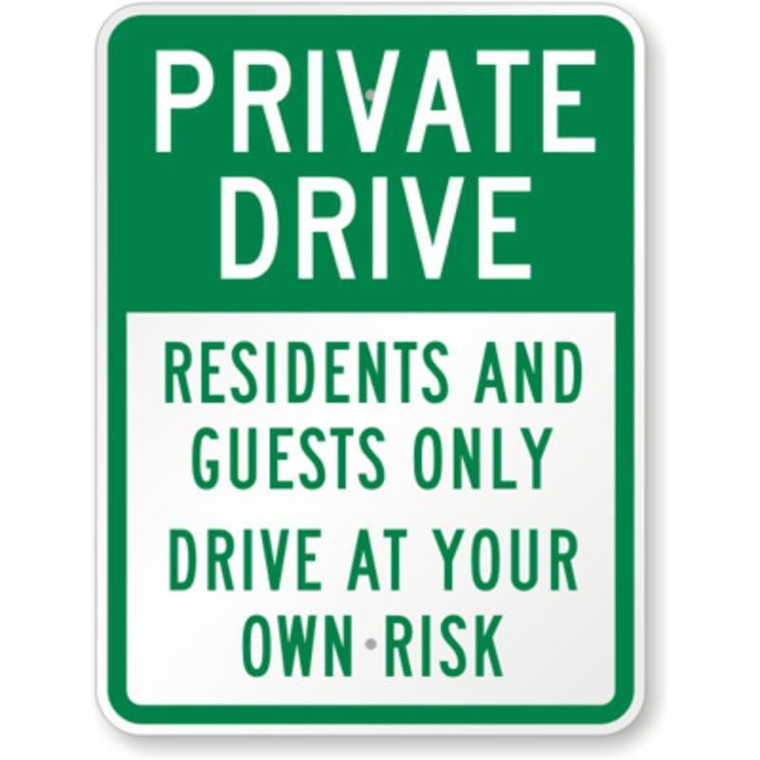 Private Drive Aluminum Sign, Weatherproof, Bold Text (outdoor Use) - Etsy